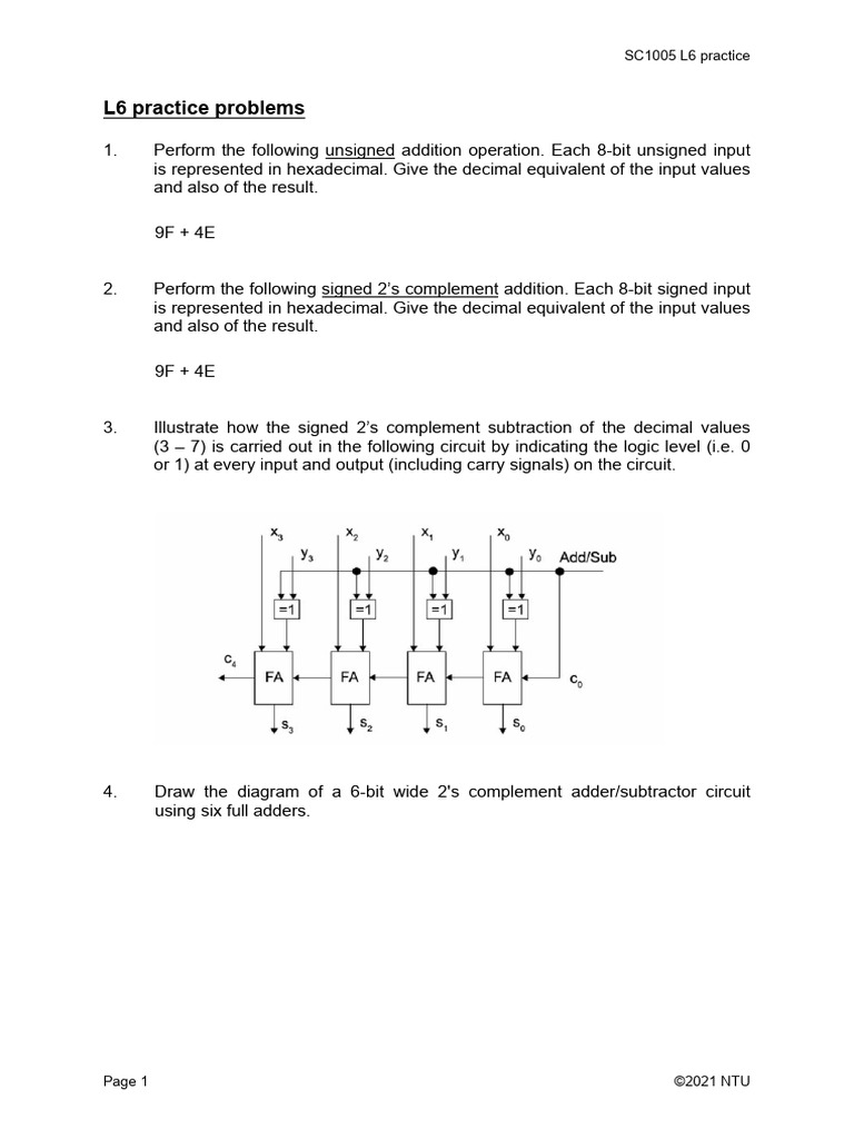 L6 Practice Questions | PDF