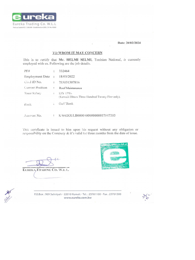 Certificat | PDF