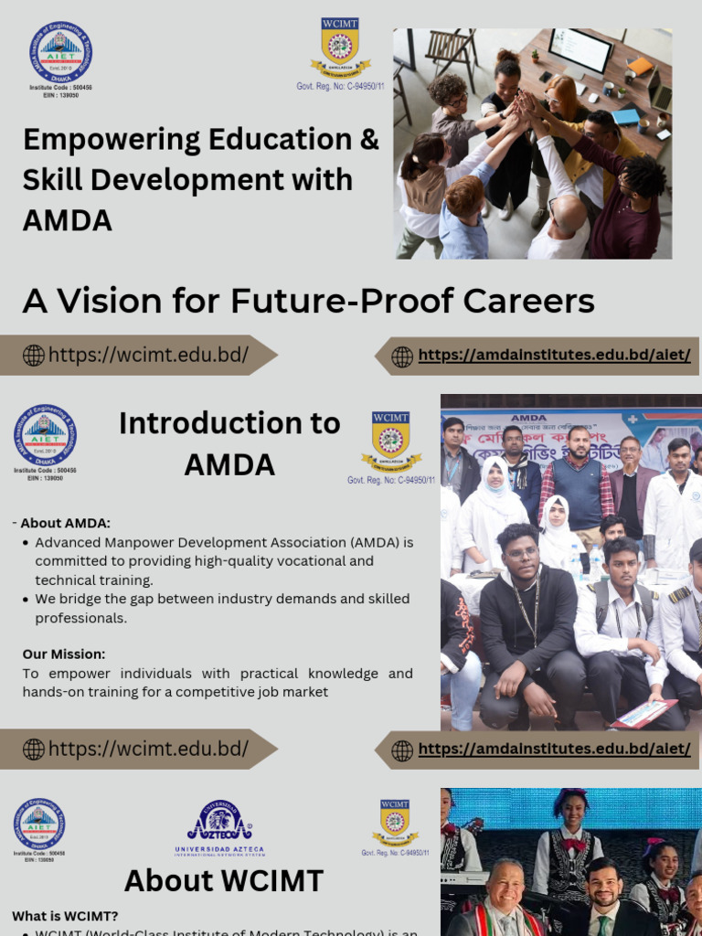 amda ppt | PDF | Vocational Education | Digital Marketing