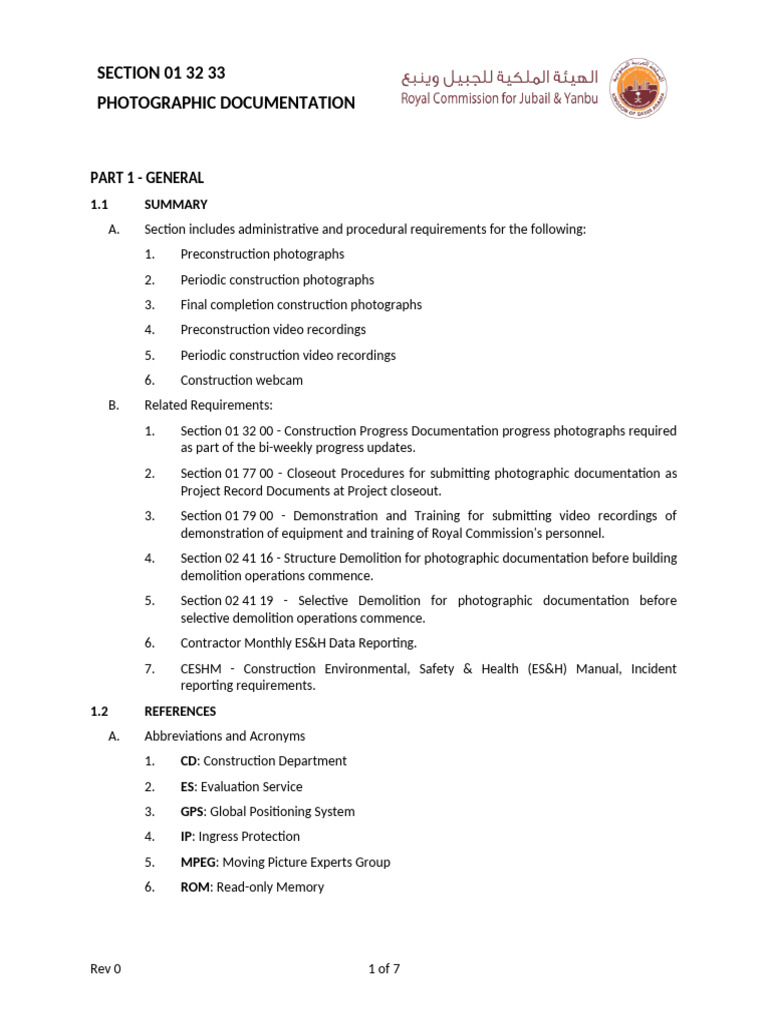 01 32 33 - Photographic Documentation Approved | PDF | Image Resolution ...