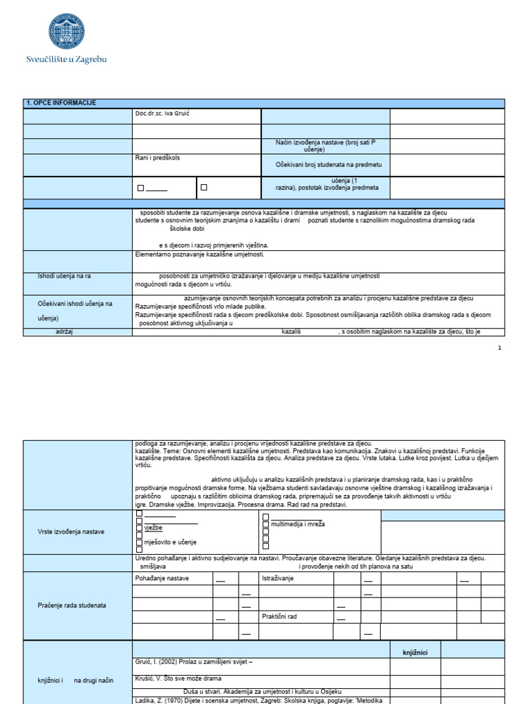 Silab Kolegija - Lutkarstvo I Scenska Kultura 1 | PDF