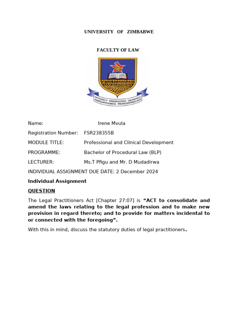 Professional and Clinical Development Assignment (AutoRecovered) | PDF | Lawyer | Confidentiality