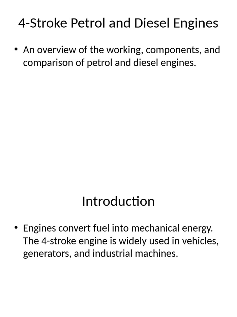 Overview of 4-Stroke Engine Types | PDF | Internal Combustion Engine ...