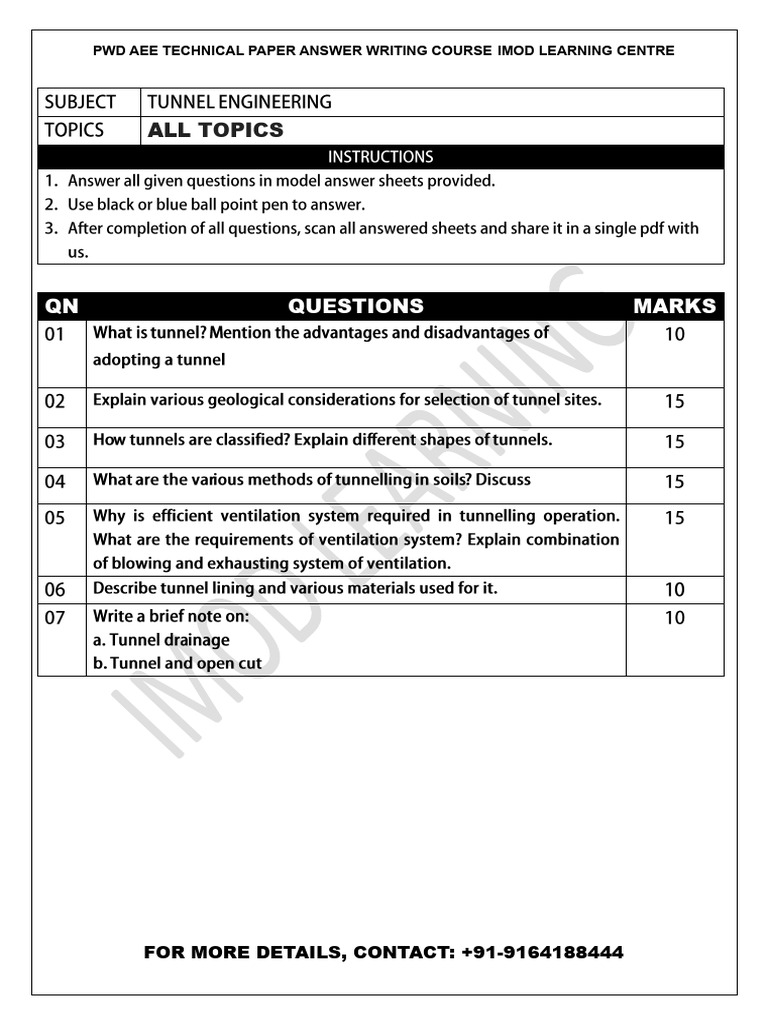 PWD AEE Answer Writing Course Guide | PDF