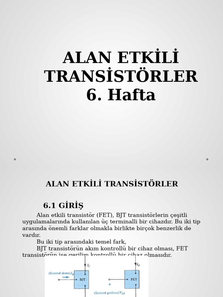 HFT - Elektronik Devreler | PDF
