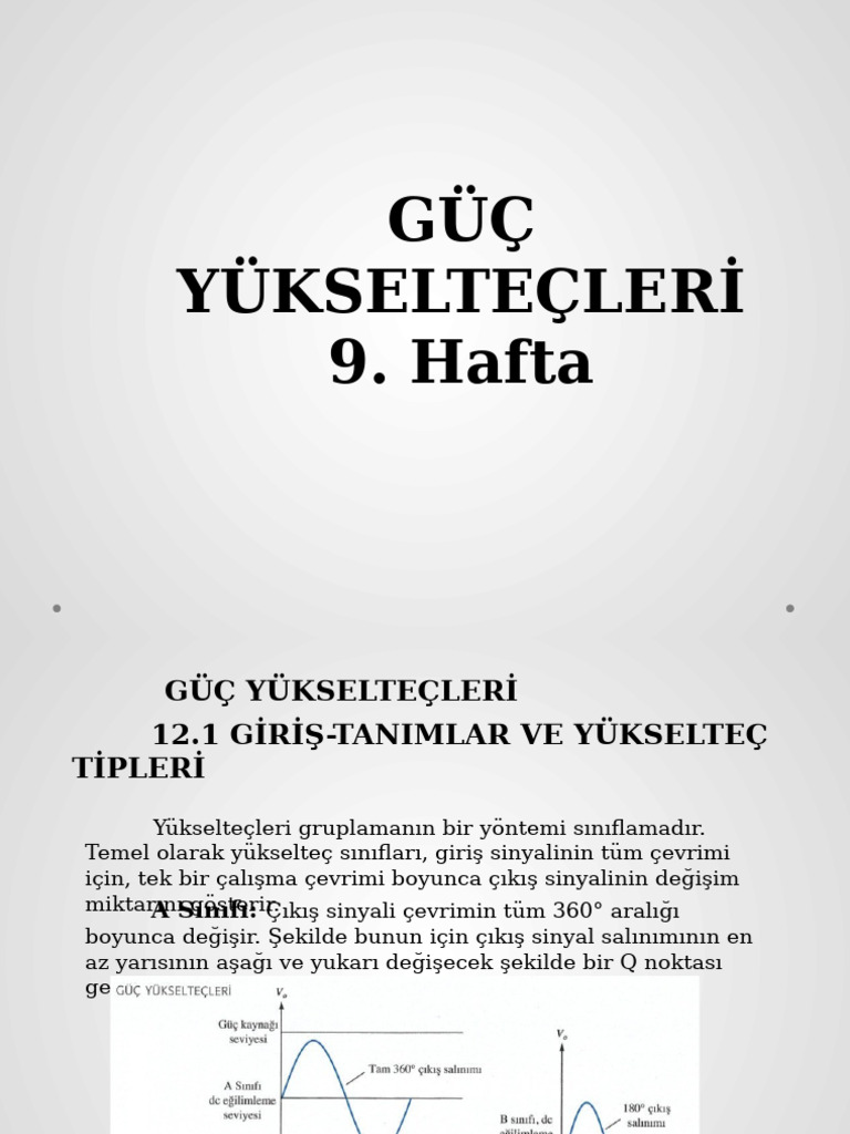 9. Hft_Elektronik Devreler | PDF