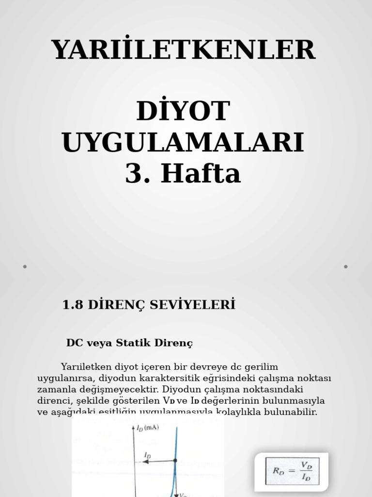 3. Hft_Elektronik Devreler | PDF