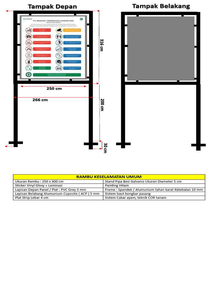 Rambu Keselamatan Umum | PDF