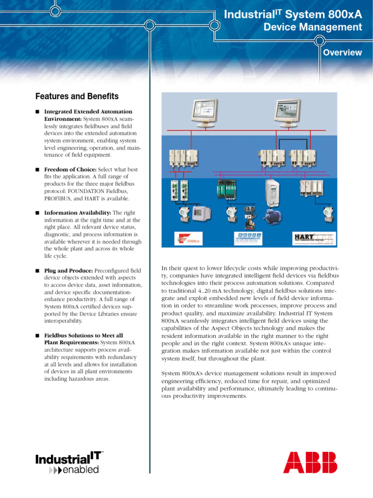 3BDD013081 L C en System 800xA 5.0 Device Management Overview | PDF | Computer Network | Calibration
