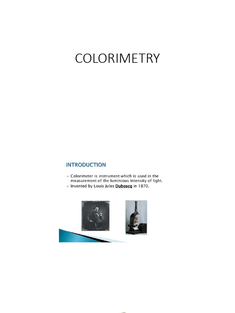 COLORIMETRY | PDF