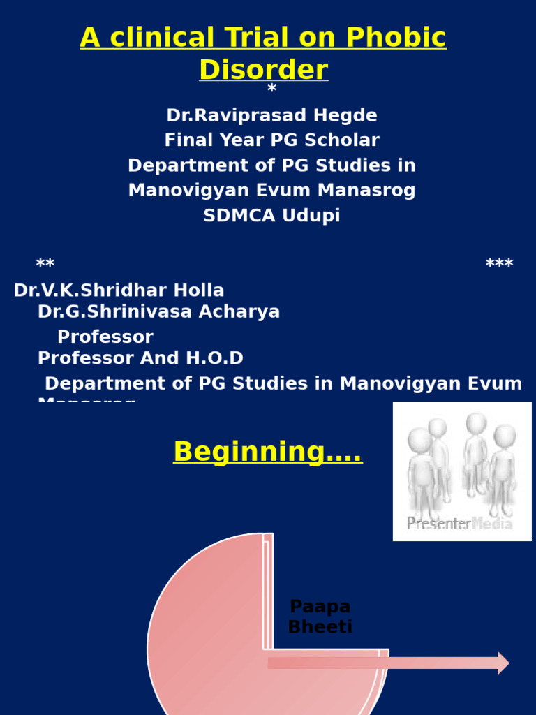 A clinical Trial on Phobic Disorder | PDF | Phobia | Diseases And Disorders