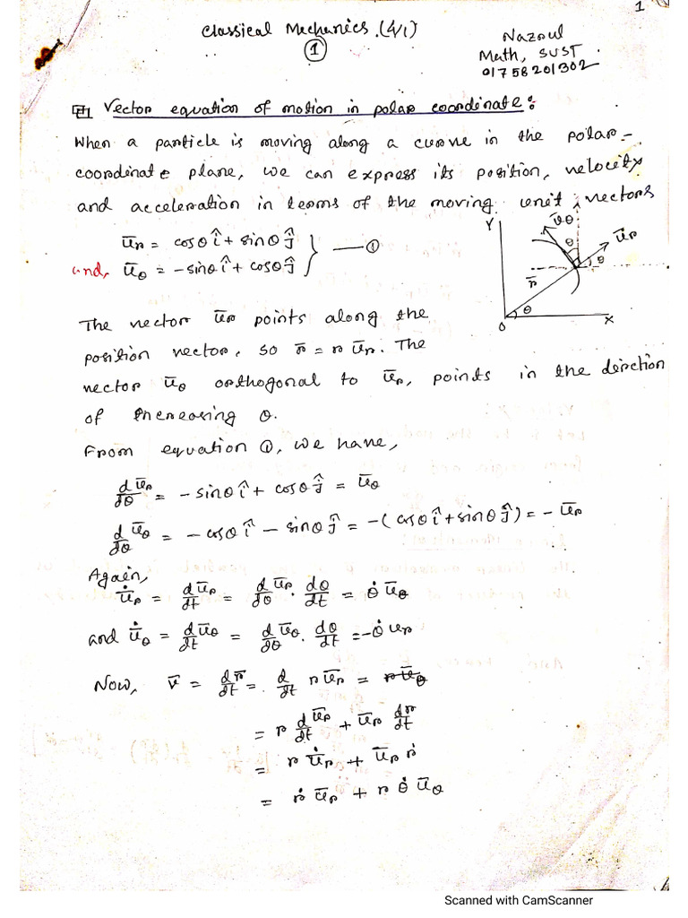 Classical Mechanics (Except Last CHP) .PDF Version 1 | PDF