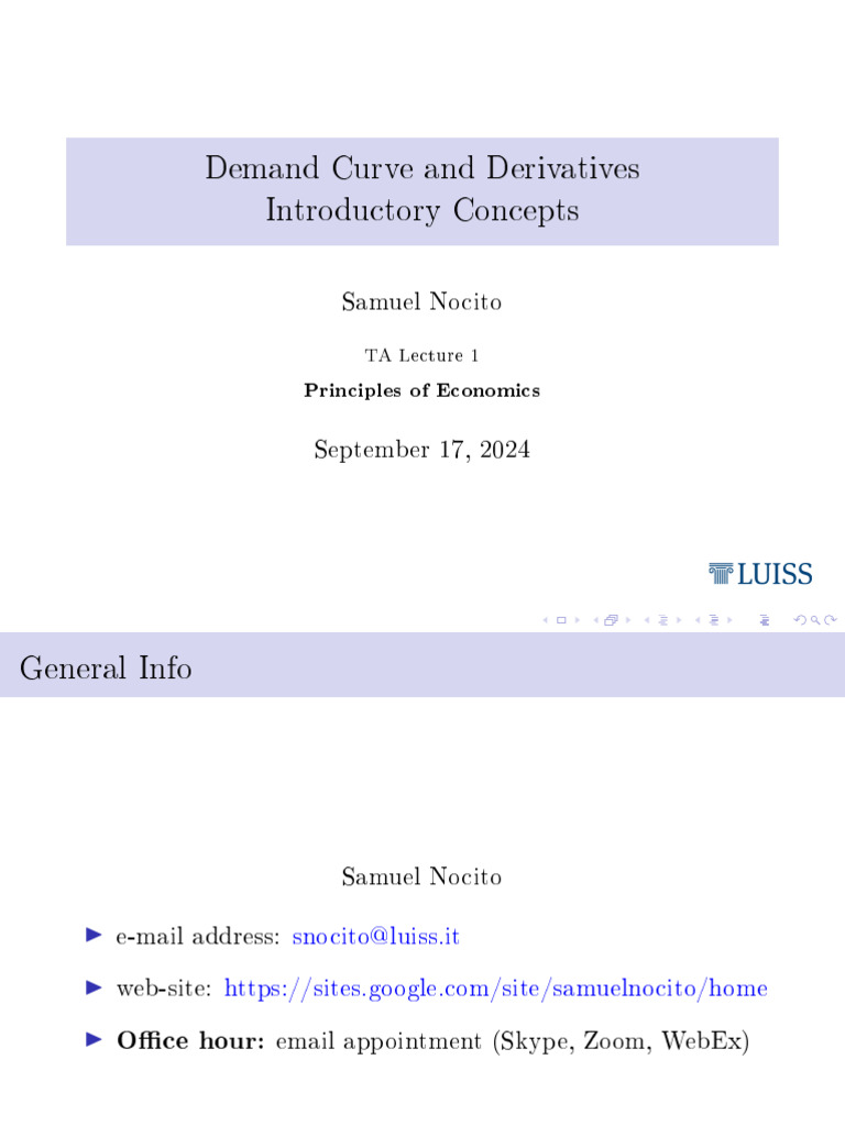 Merged Lectures | PDF | Elasticity (Economics) | Demand