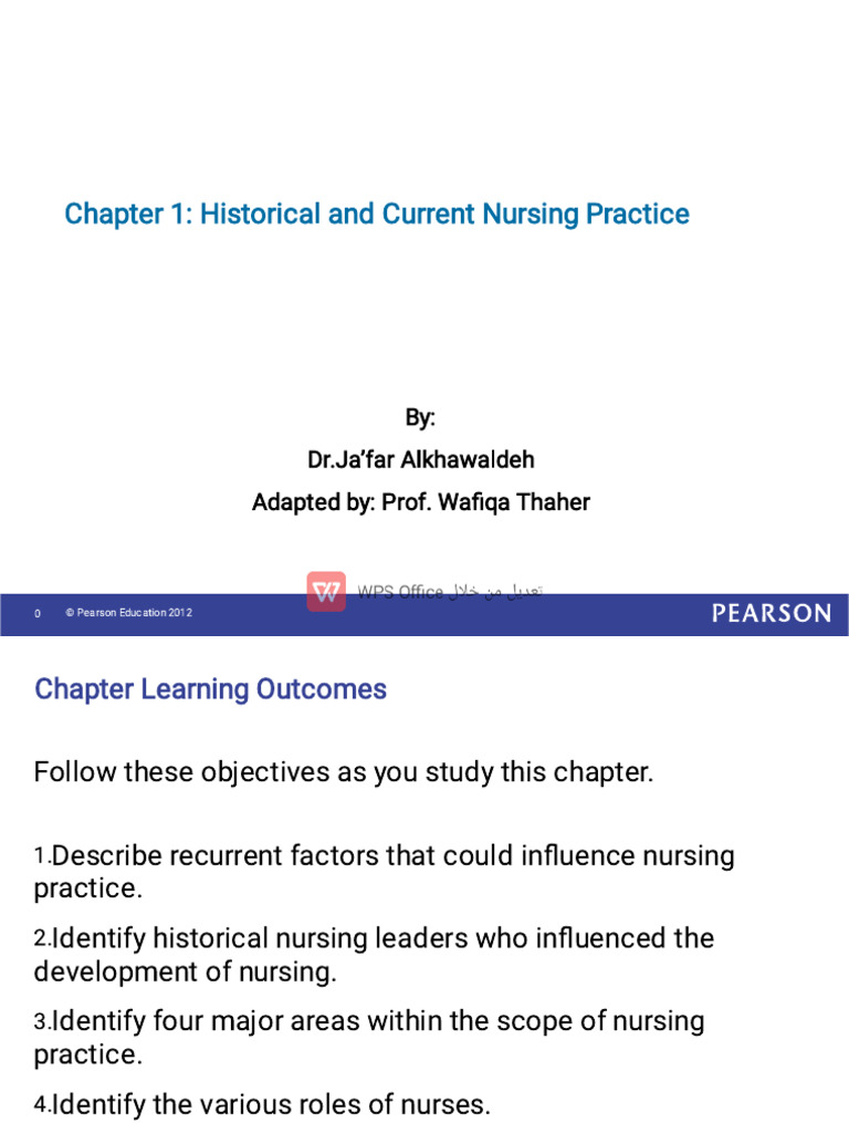 Chapter 1, Historical and Current Nursing Practice | PDF | Nursing ...