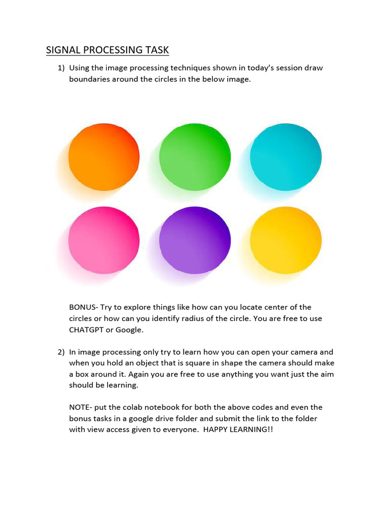 Image Processing Techniques For Circles Pdf
