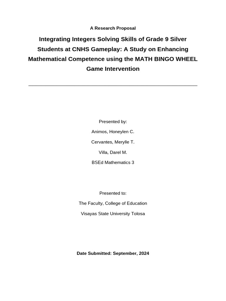Proposal Action Research | PDF | Constructivism (Philosophy Of Education) | Cognition