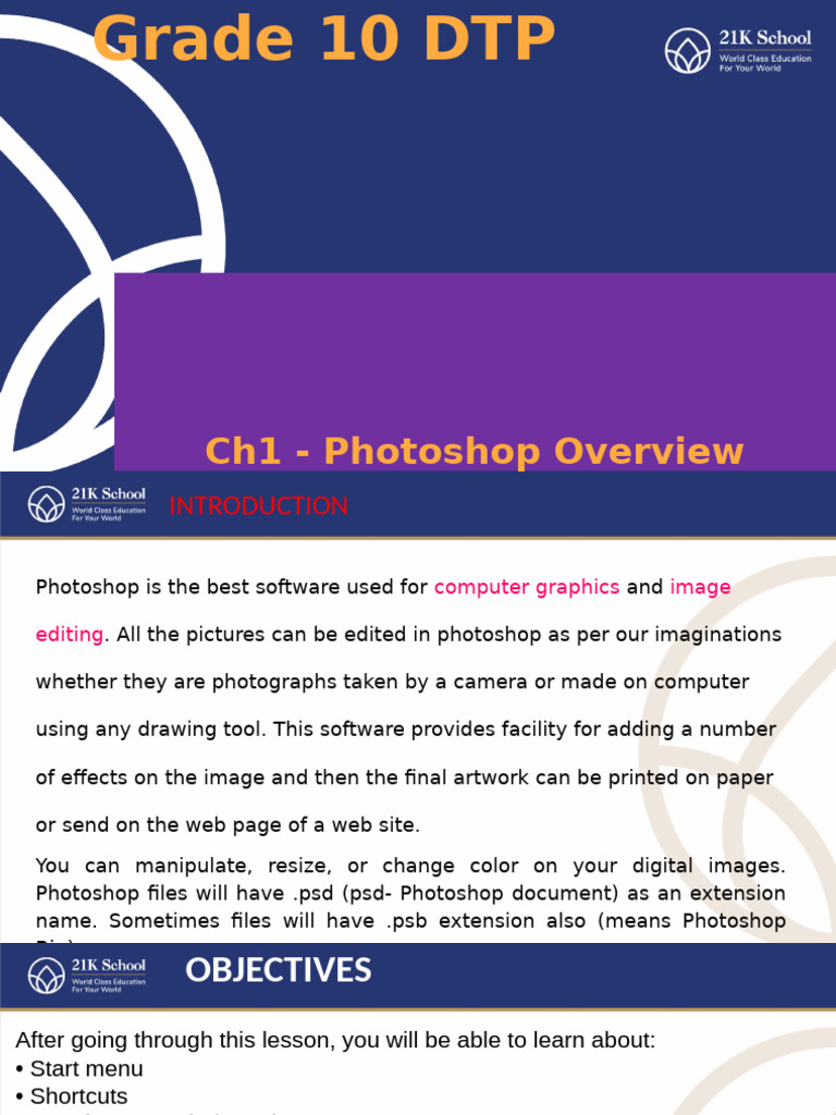 Ch.1+ +an+Overview+of++Photoshop+ | PDF | Adobe Photoshop | Graphics