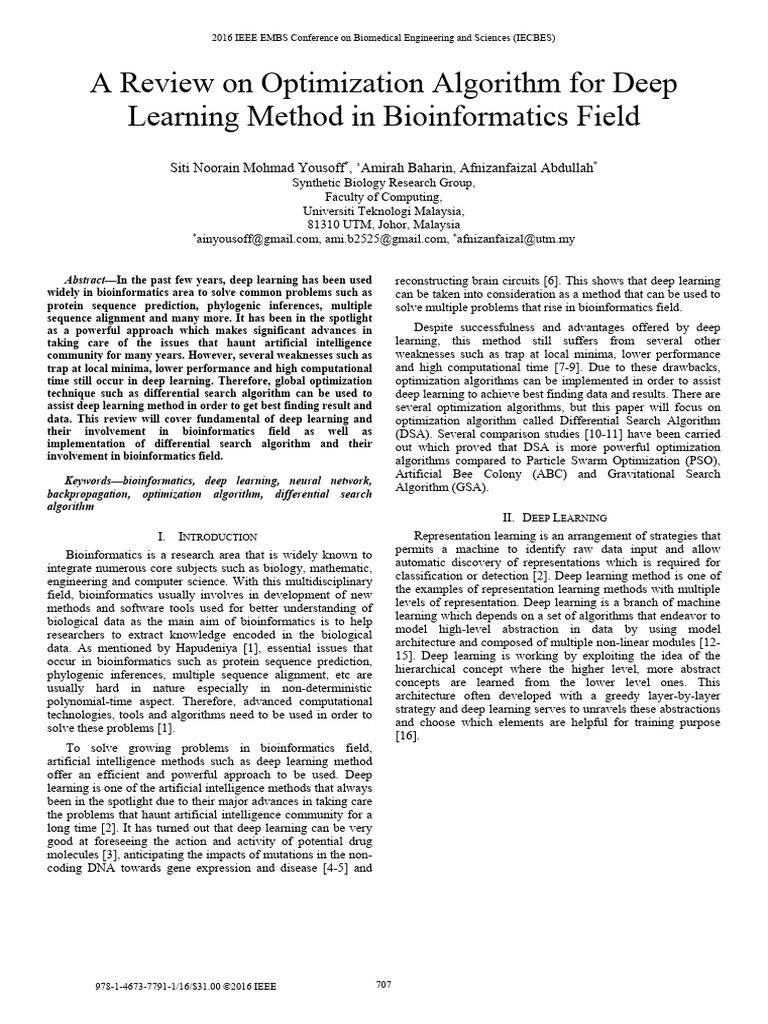 A Review on Optimization Algorithm for Deep Learning Method in ... A Review on Optimization Algorithm for Deep Learning Method in ...