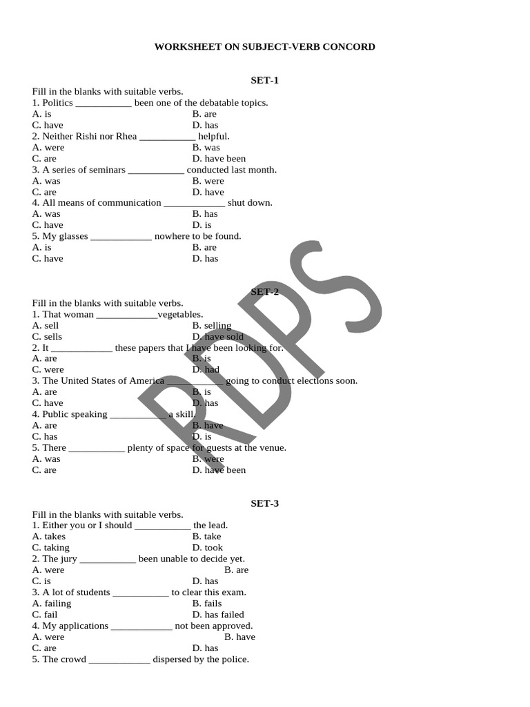 Worksheet on Sva | PDF