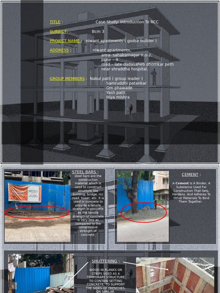 Bcm 3 Case Study Introduction to Rcc n | PDF | Concrete | Construction Aggregate