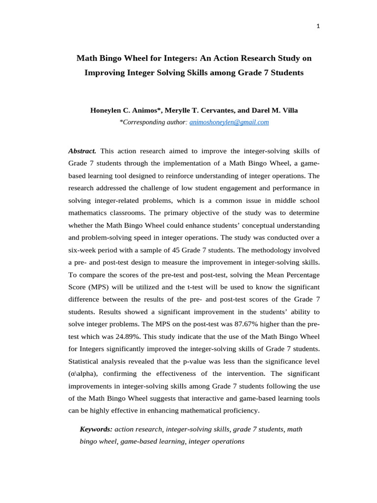 Research | PDF | Mathematics | Learning