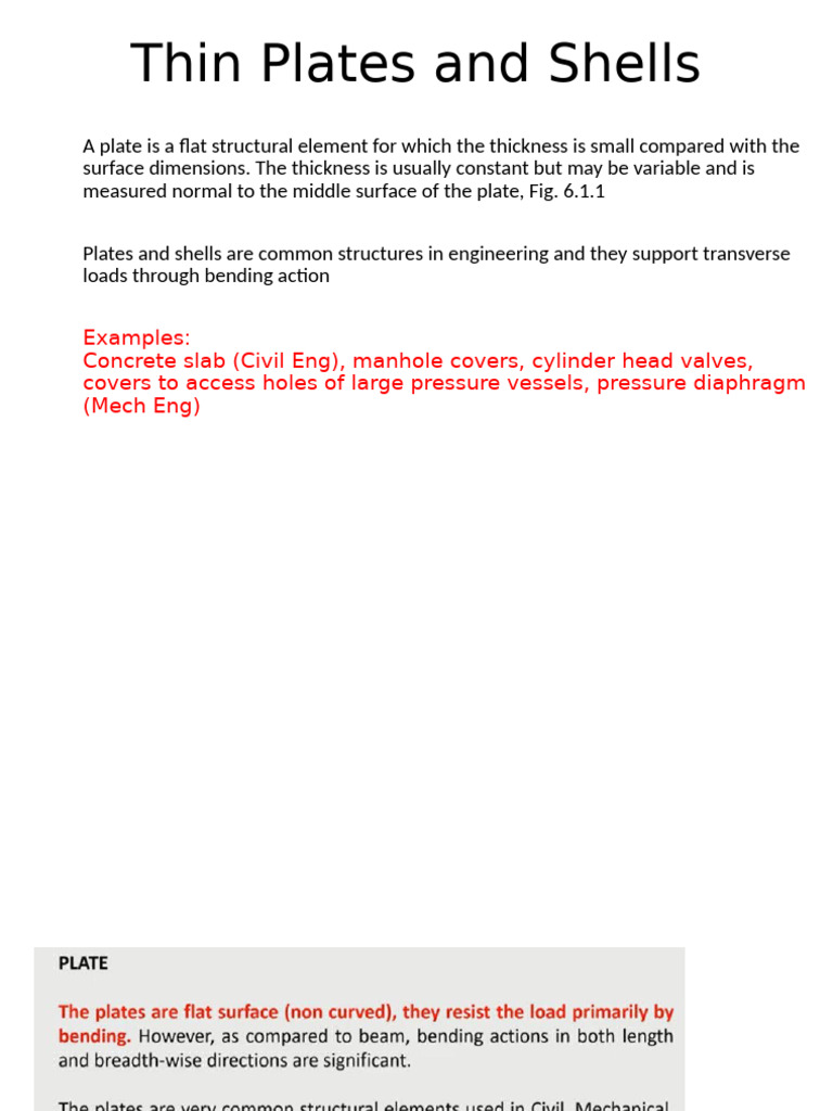 Plates and Shells | PDF