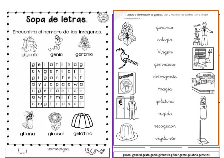 Actividades Con Ge Gi | PDF