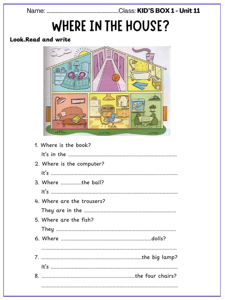 KB1 - U11 - Grammar 1 - Where | PDF