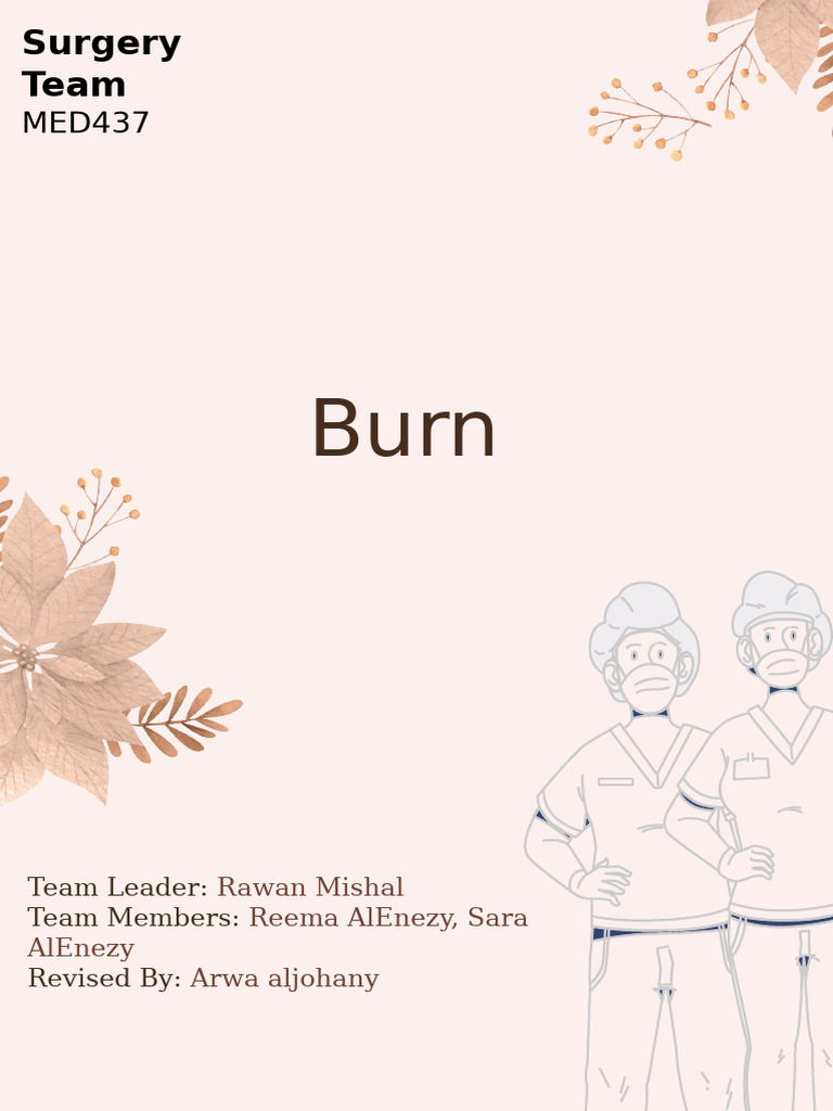 Burn | PDF | Burn | Medical Specialties