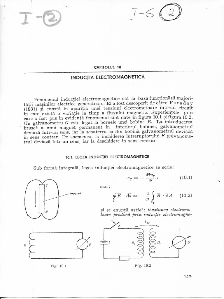 I 2 Legea Inductiei Electromagnetice | PDF