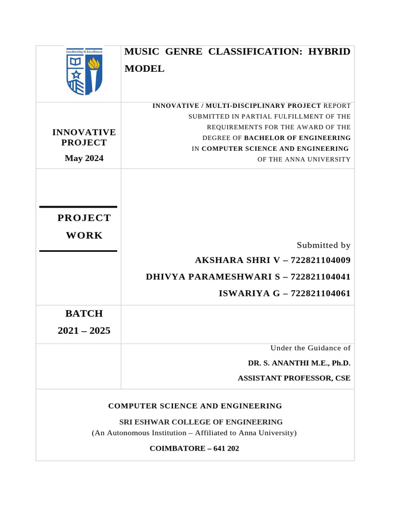 Music Genre Classification Report | PDF | Machine Learning | Wavelet