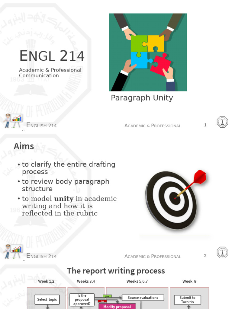 ENGL 214 Report - Drafting Process & Paragraph Unity | PDF | Bullying | Teachers