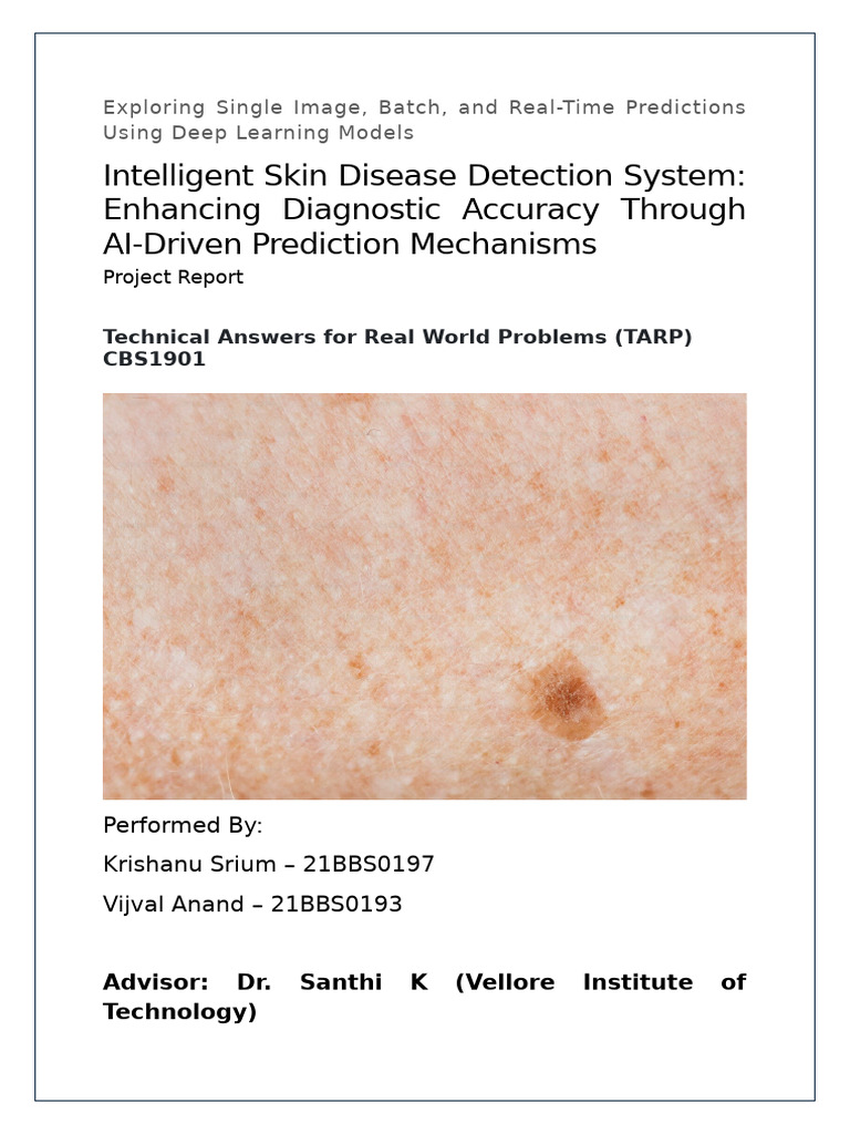 TARP RESEARCH PAPER | PDF | Deep Learning | Medical Diagnosis