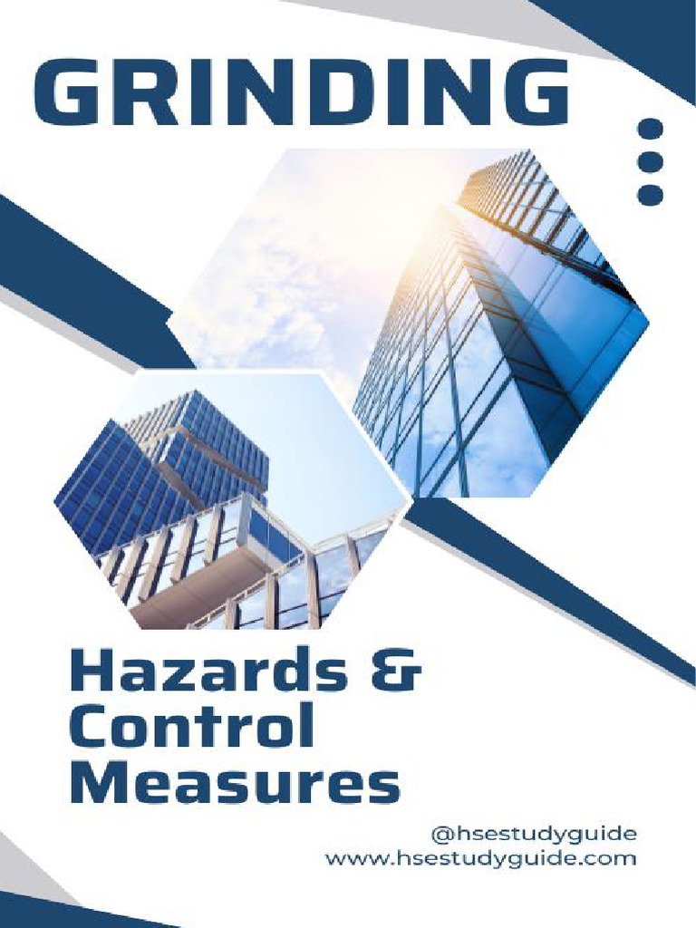 Grinding Safety: Hazards & Control Guide | PDF | Personal Protective ...