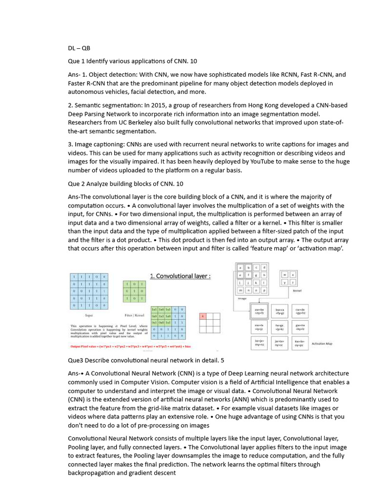 DL3 QB | PDF | Computational Neuroscience | Learning