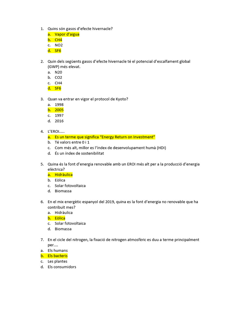 Examen Test 1 Kahoots | PDF