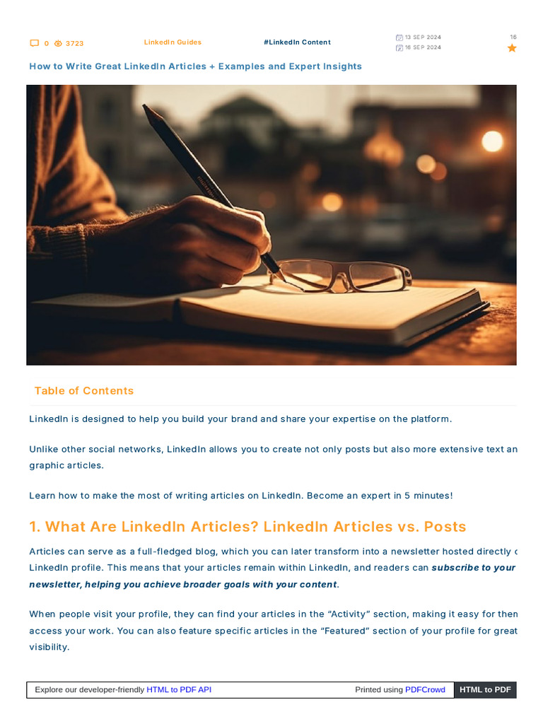 WWW Linkedhelper Com Blog Linkedin Articles Examples | PDF | Linked In | Artificial Intelligence