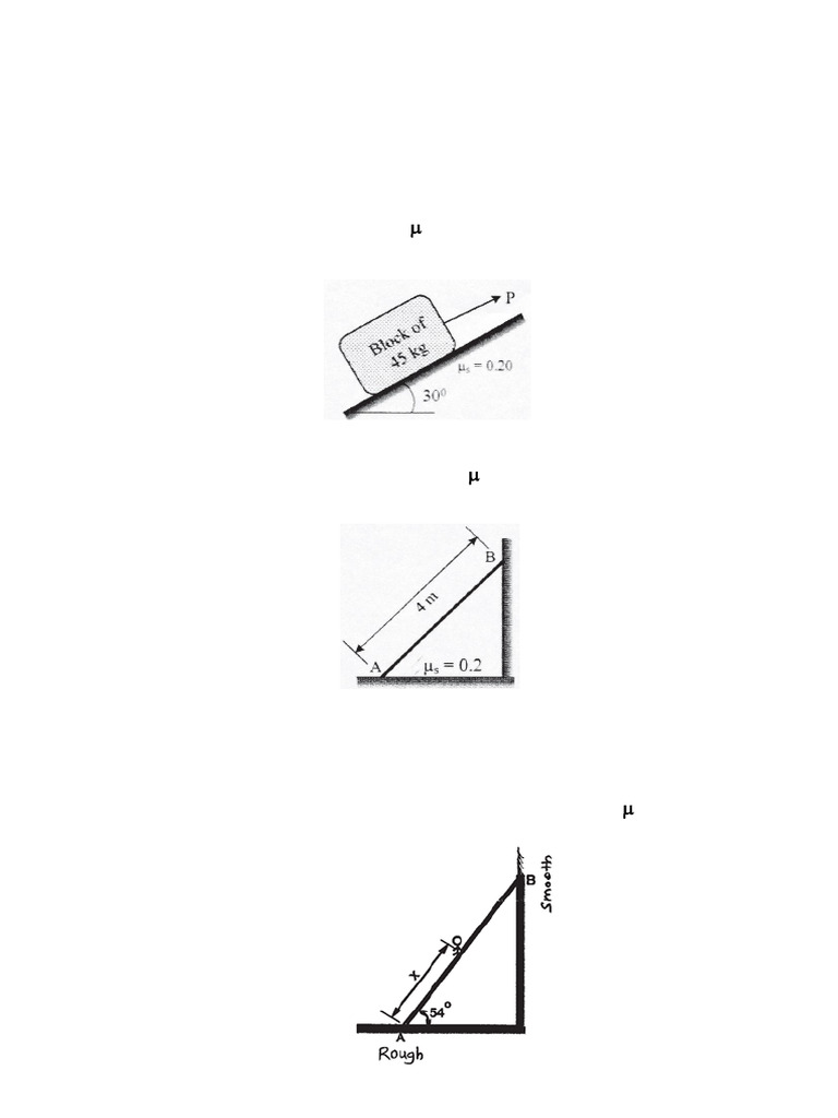 Physics Unit 3 Question Bank | PDF | Friction | Force