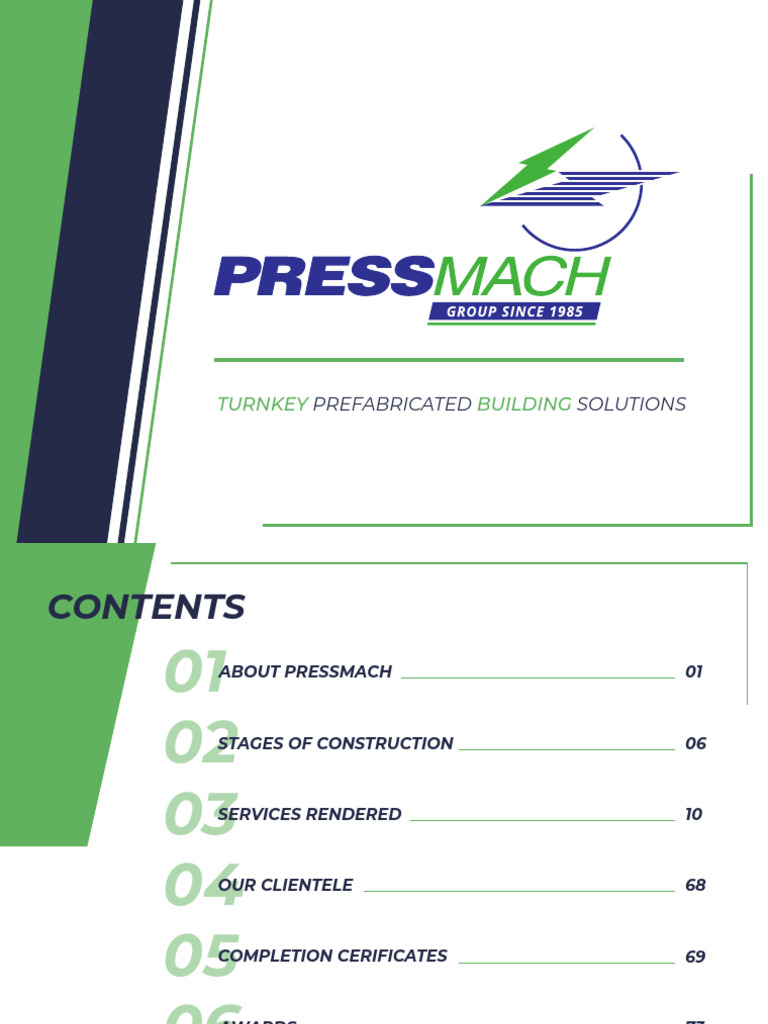 Pressmach: Modular Building Solutions | PDF