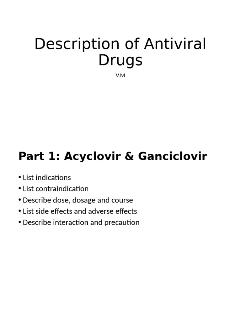 8205 File Session 15 Antiviral Drugs | PDF | Management Of Hiv/Aids ...