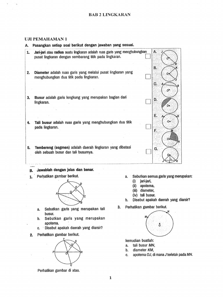 Soal Bab 2 Lingkaran | PDF