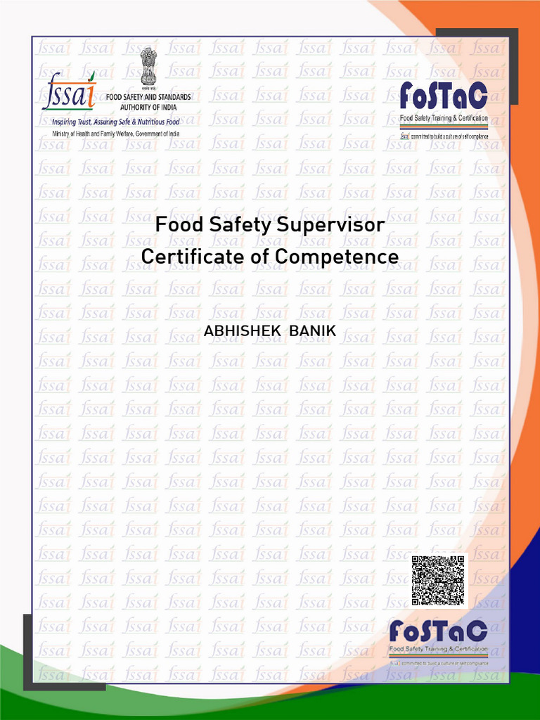 Fostac Certificate | PDF