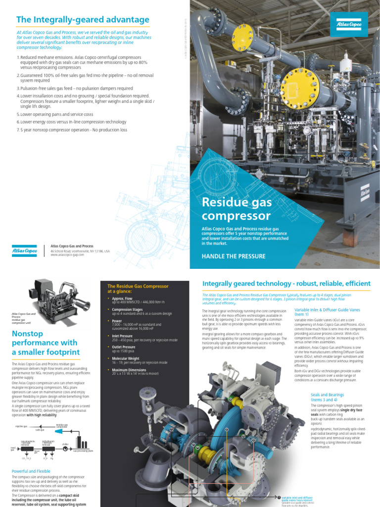 AC GAP Residue Gas Compressors | PDF | Gear | Natural Gas