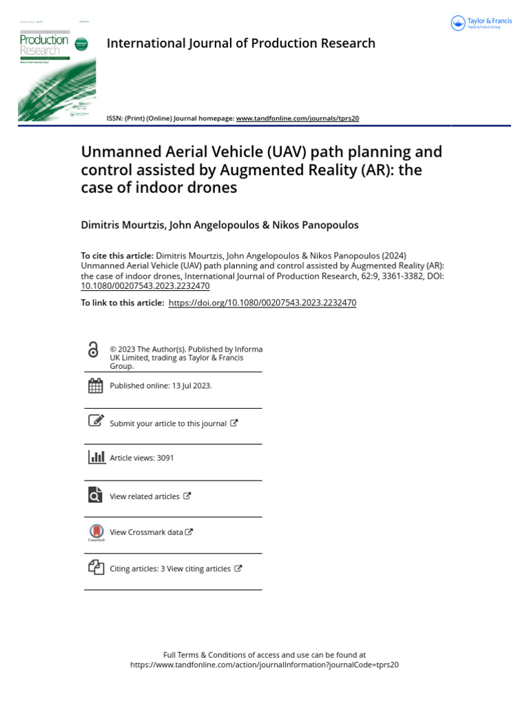Indoor Drone Path Planning with AR | PDF | Unmanned Aerial Vehicle | Internet Of Things