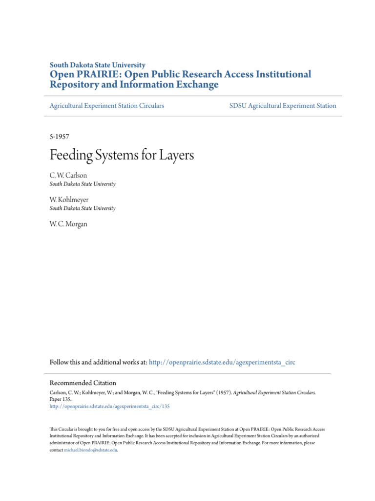 Feeding Systems For Layers Basics | PDF | Flour | Chicken