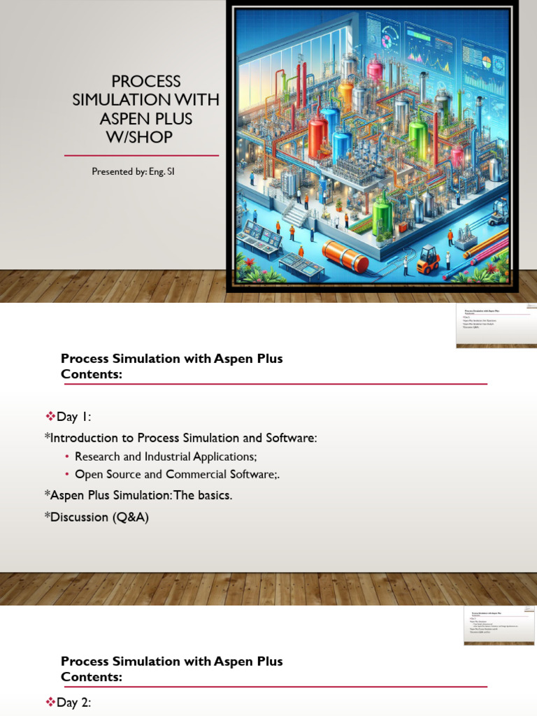 1 Process Simulation Aspen Plus - 093357 | PDF | Simulation | Software