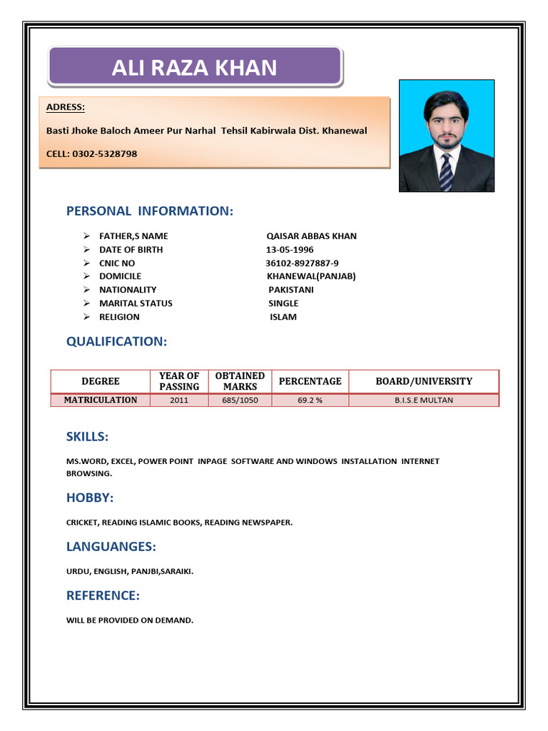 Ali Raza Khan M 3 | PDF