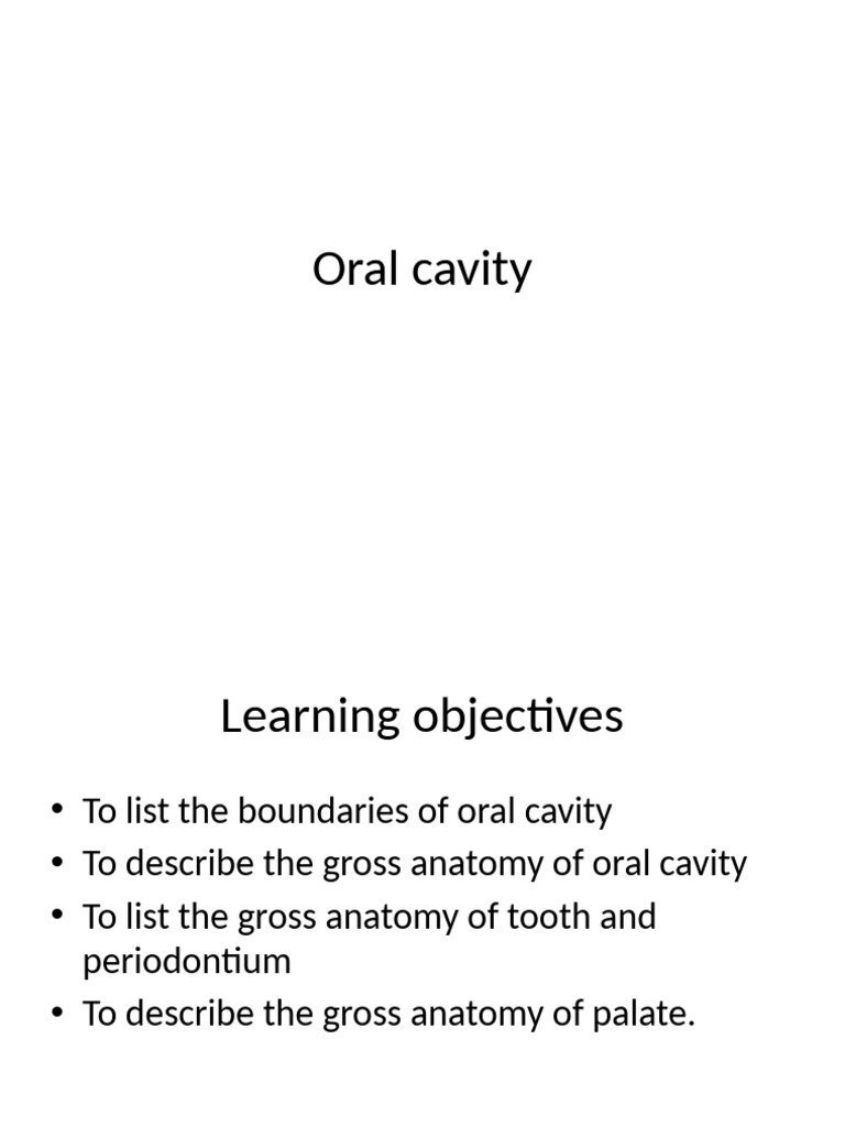 Oral Cavity | PDF | Human Tooth | Tooth