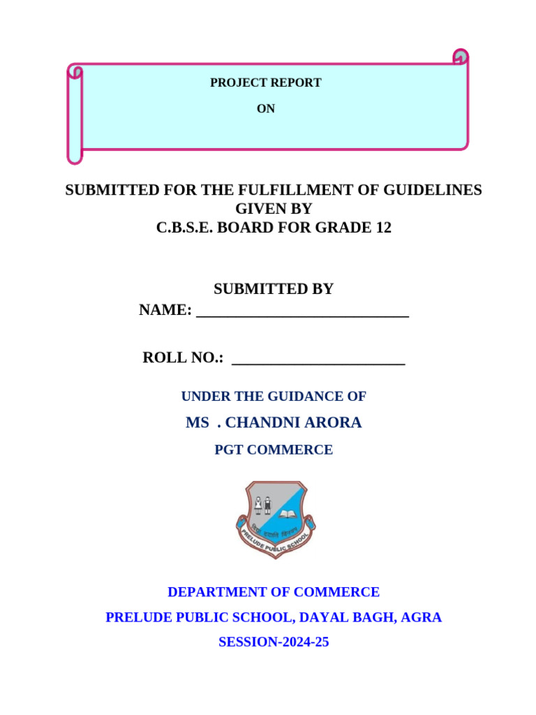Grade 12 Project Report Submission | PDF