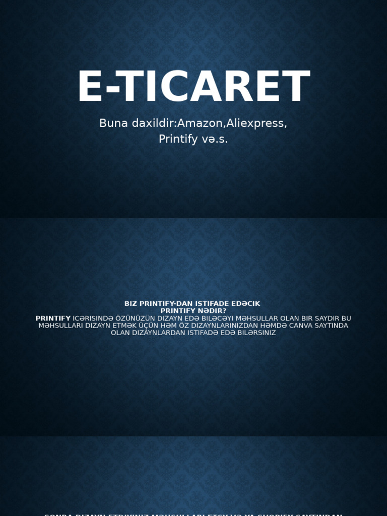 E Ticaret | PDF